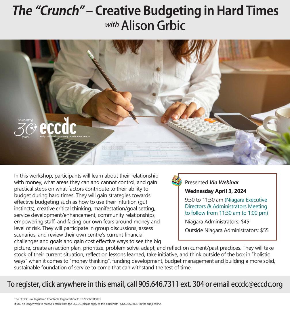 March 2024 Early Years Muskoka Professional Development Newsletter