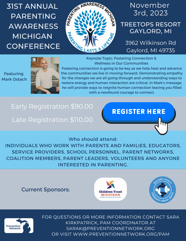 October 2023 Parenting Awareness Michigan Newsletter