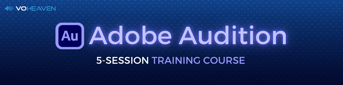LAST COURSE OF 2O24 - Adobe AUDITION 5-Session Course
