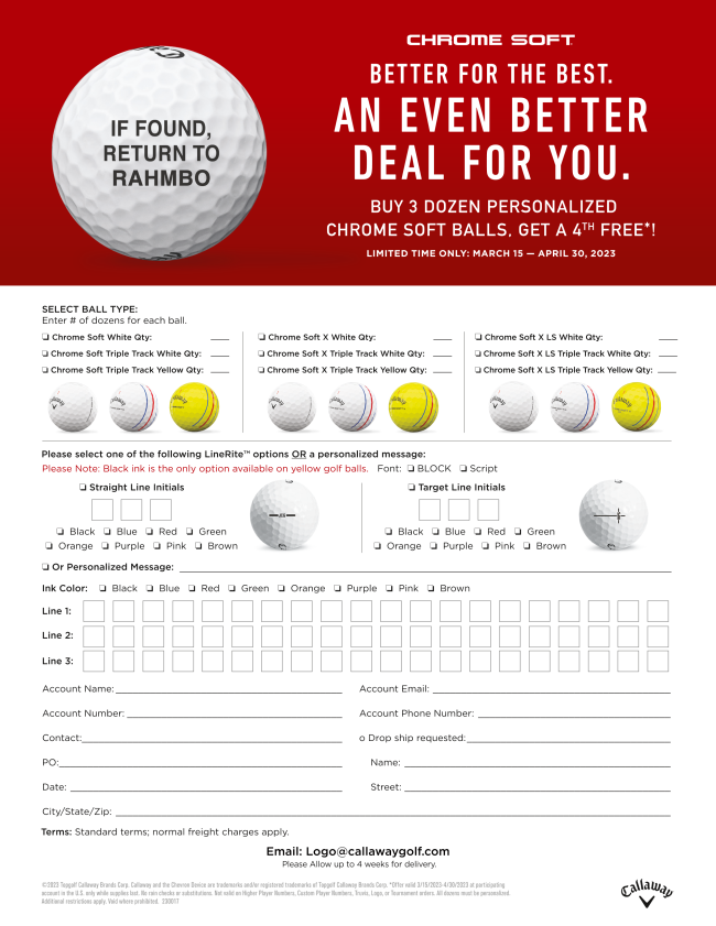 Golf Course Opening Tomorrow!