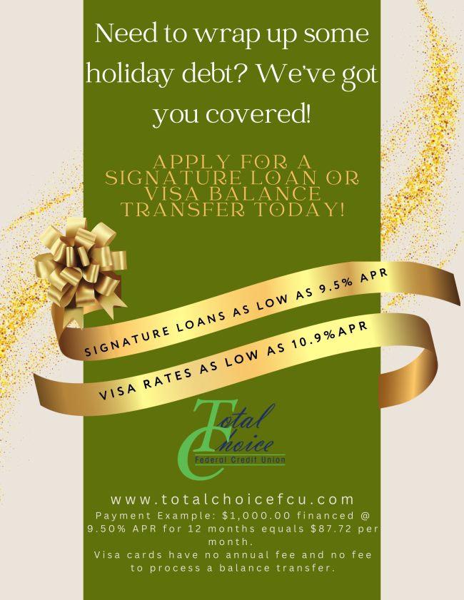 Holiday Debt? Let us help you wrap it up!