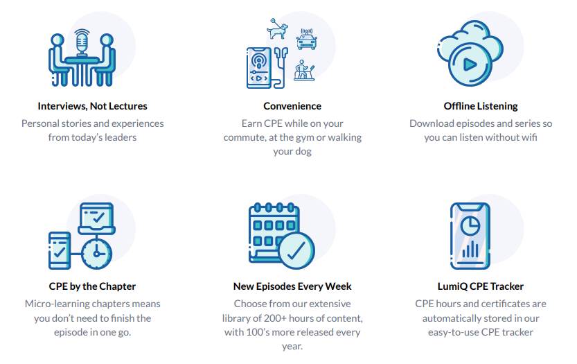 New LumiQ Podcast Application Allows You To Earn CPE Anytime and Anywhere