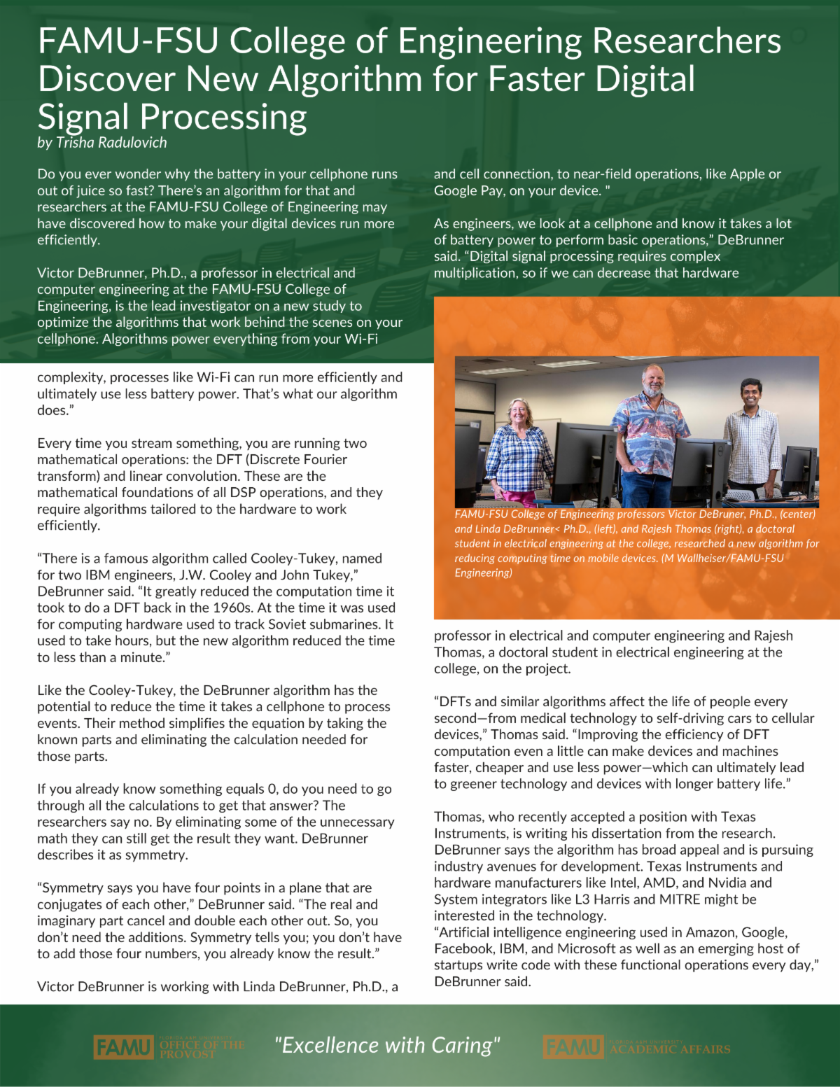 FAMU-FSU College of Engineering Researchers Discover New Algorithm for ...