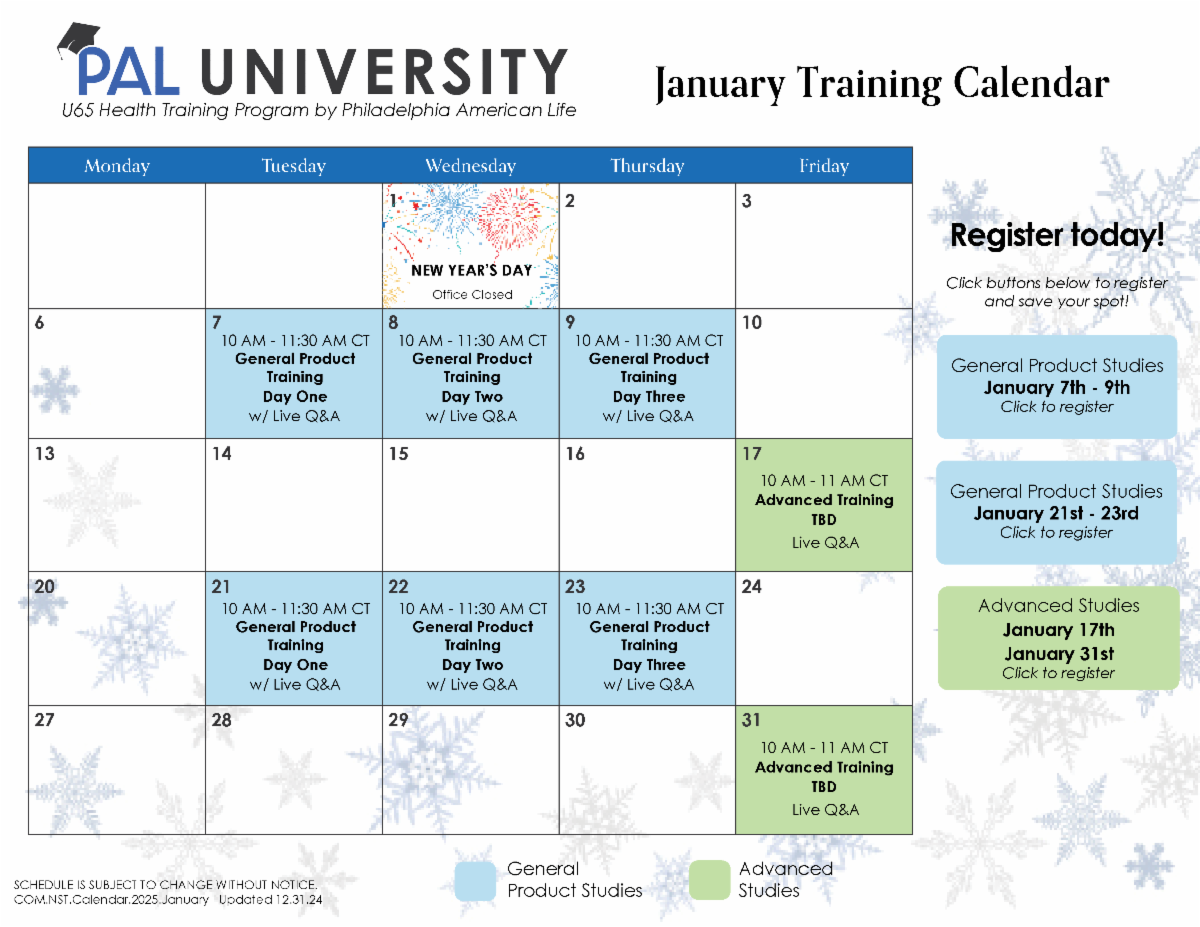 General Product Training Starts Tomorrow! 🎓