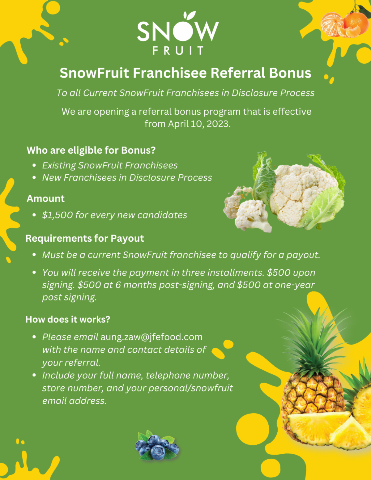 FRANCHISEE NEWSLETTER