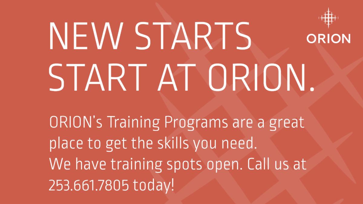 Orion Helps People Get The Work Experience They Need!