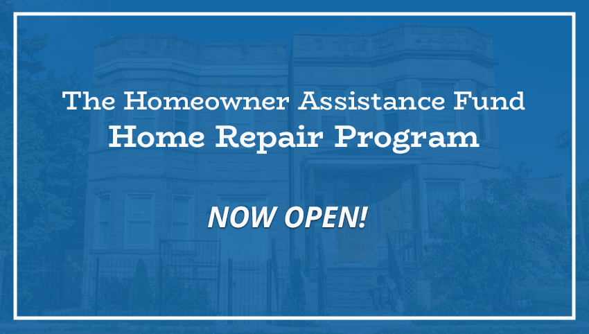 NOW OPEN: Home Repair Program