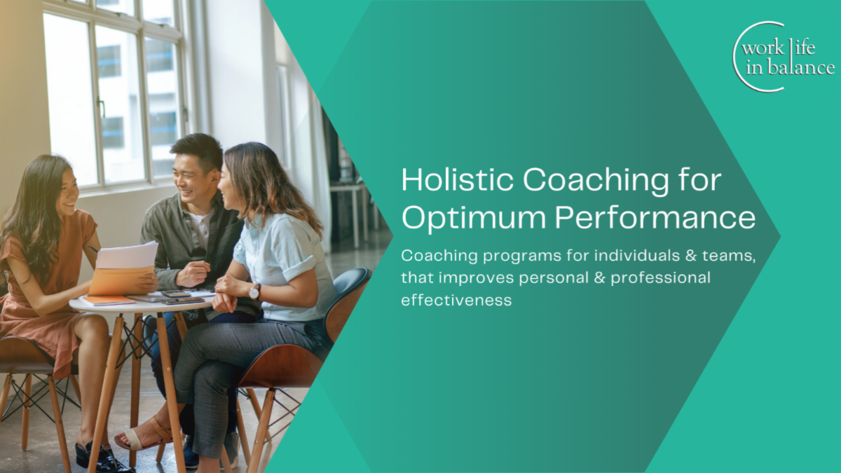 Work Life in Balance Holistic Coaching for Leaders - starting January 21st, 2026