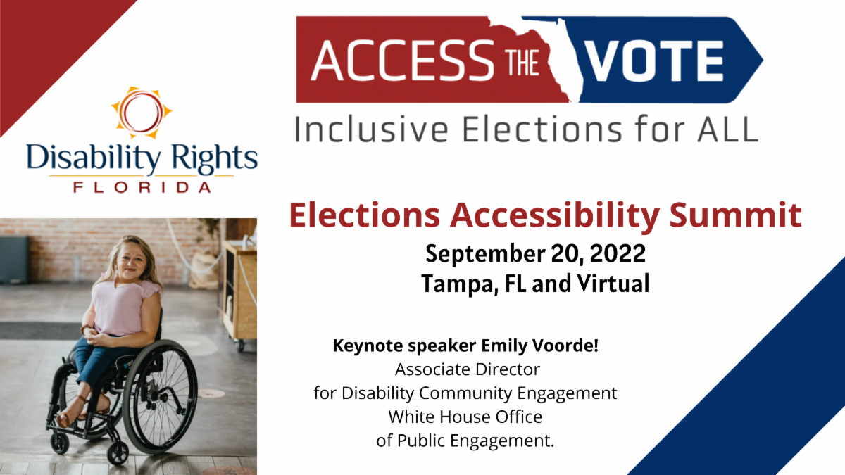 Reminder: FDDC News: Elections Accessibility Summit 9/20/22