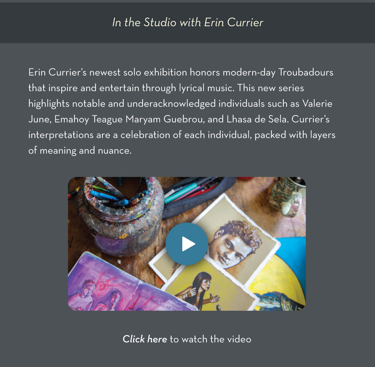 In the Studio with Erin Currier