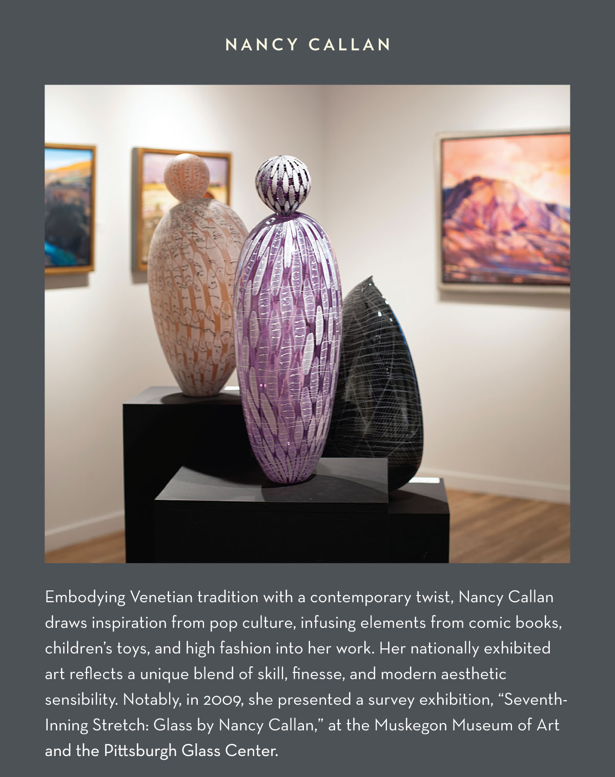 Nancy Callan Glass Sculpture