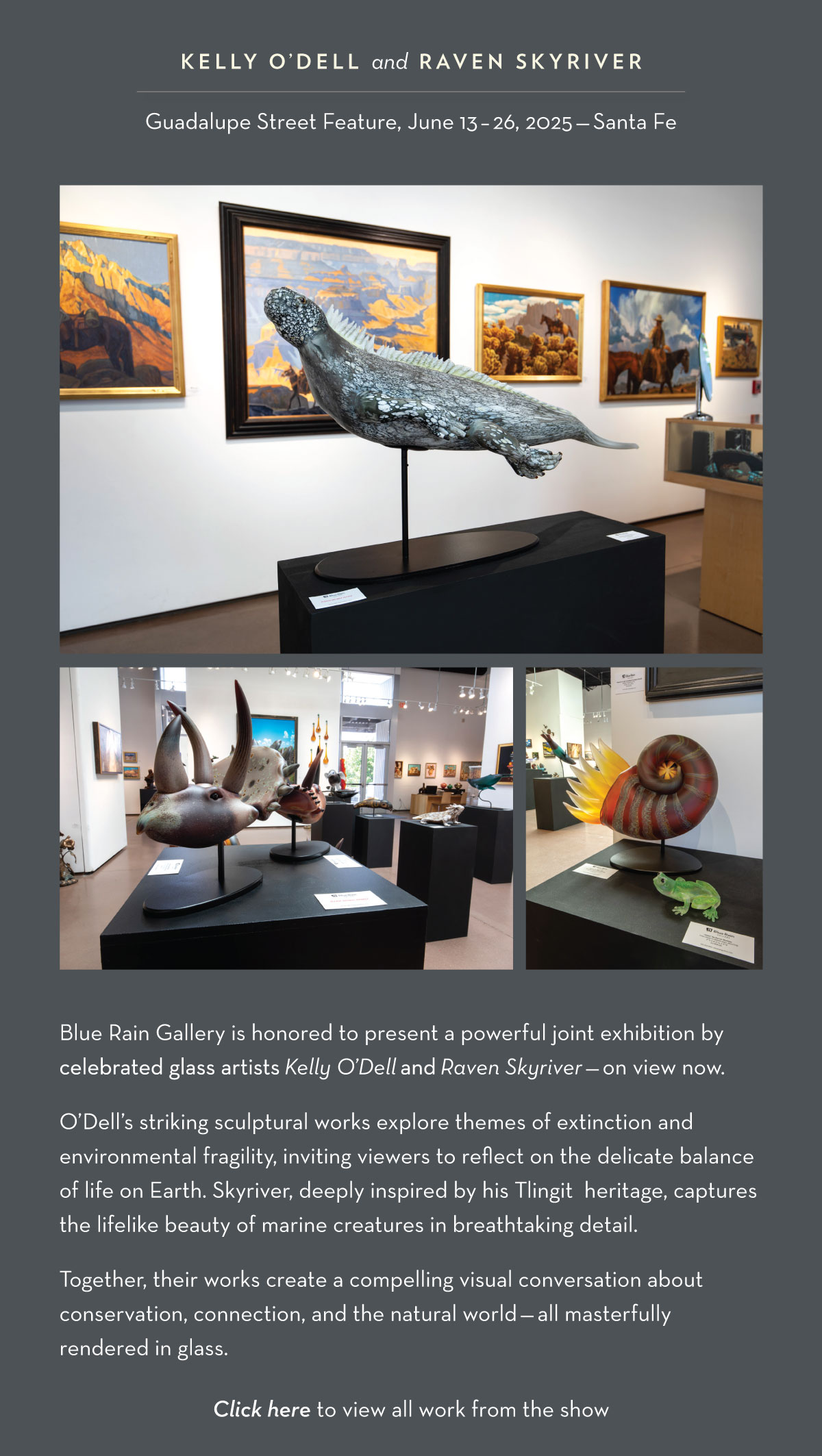 June Glass Exhibition | Kelly O’Dell and Raven Skyriver