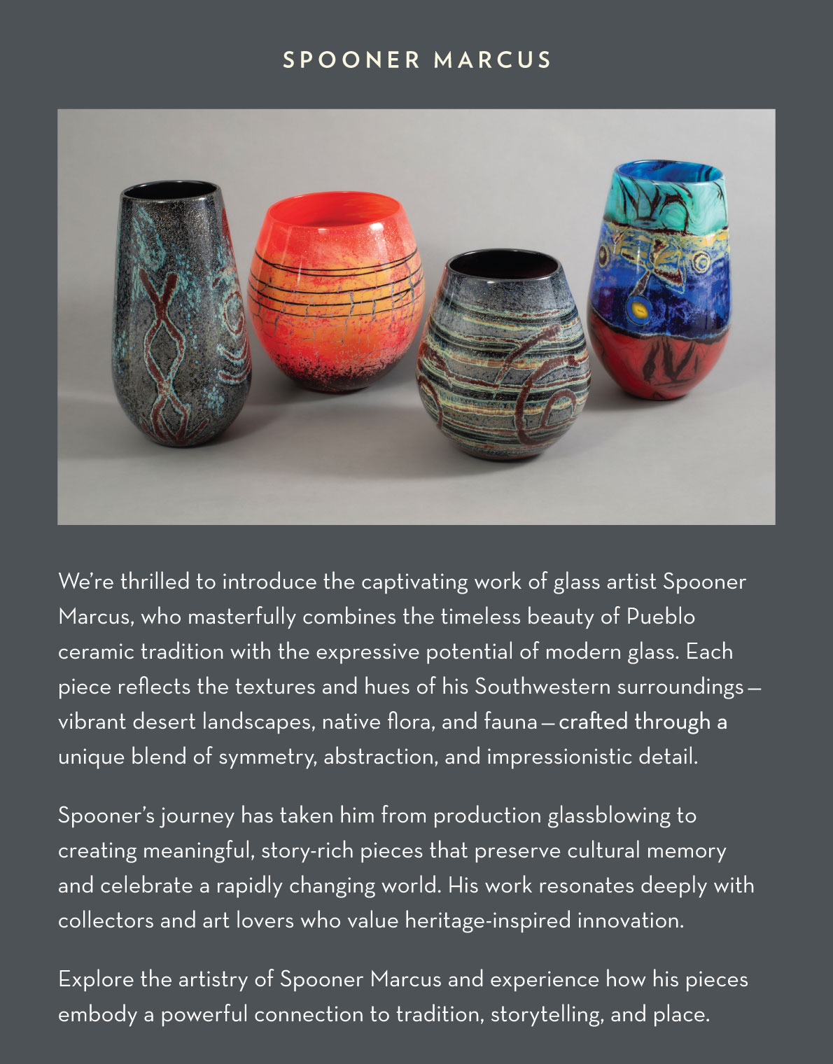 Discover the Art of Spooner Marcus – A Fusion of Pueblo Tradition and ...
