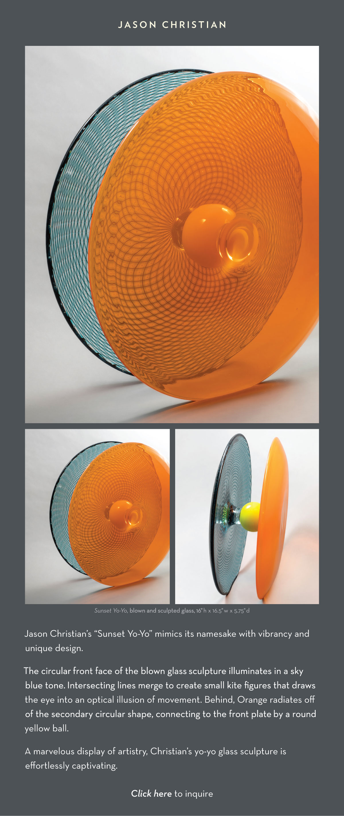 Glass Sculpture by Jason Christian