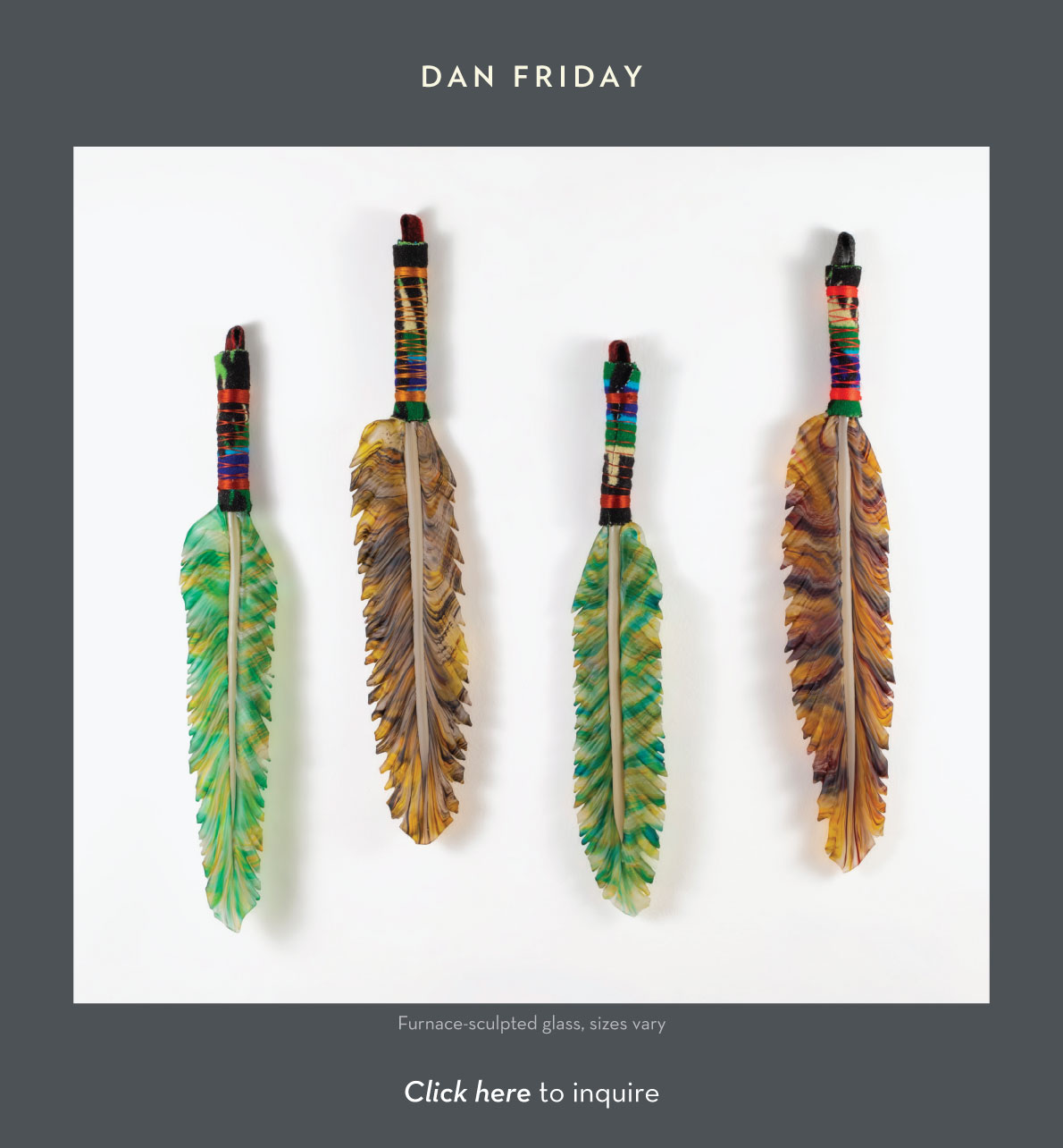 Glass Feathers by Dan Friday (Lummi Nation)