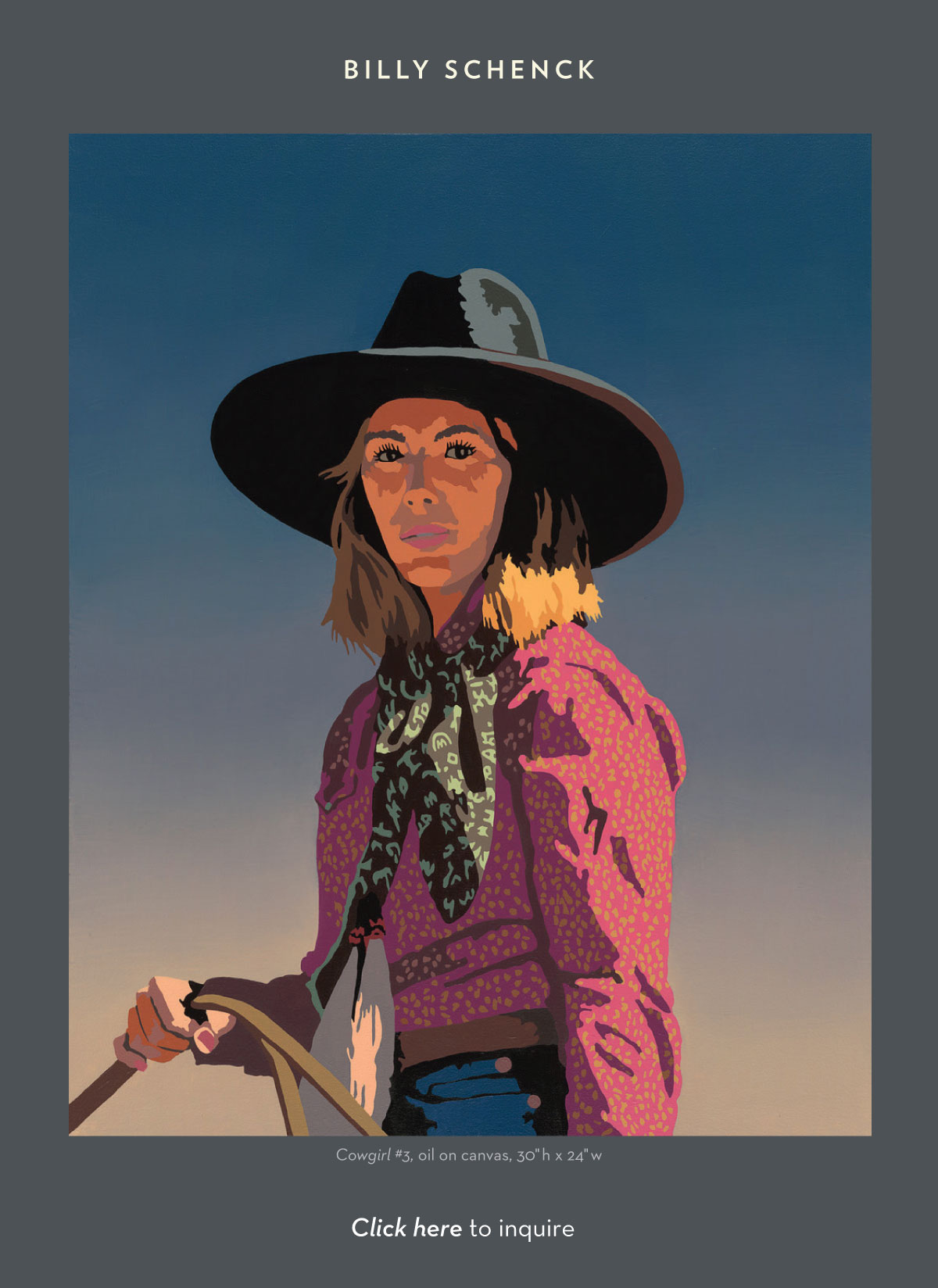 "Cowgirl #3" by Billy Schenck