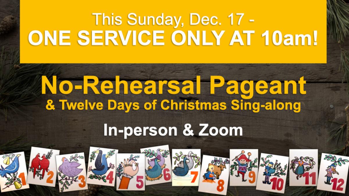 WBUUC eNews: ONE SERVICE ONLY at 10am this Sunday