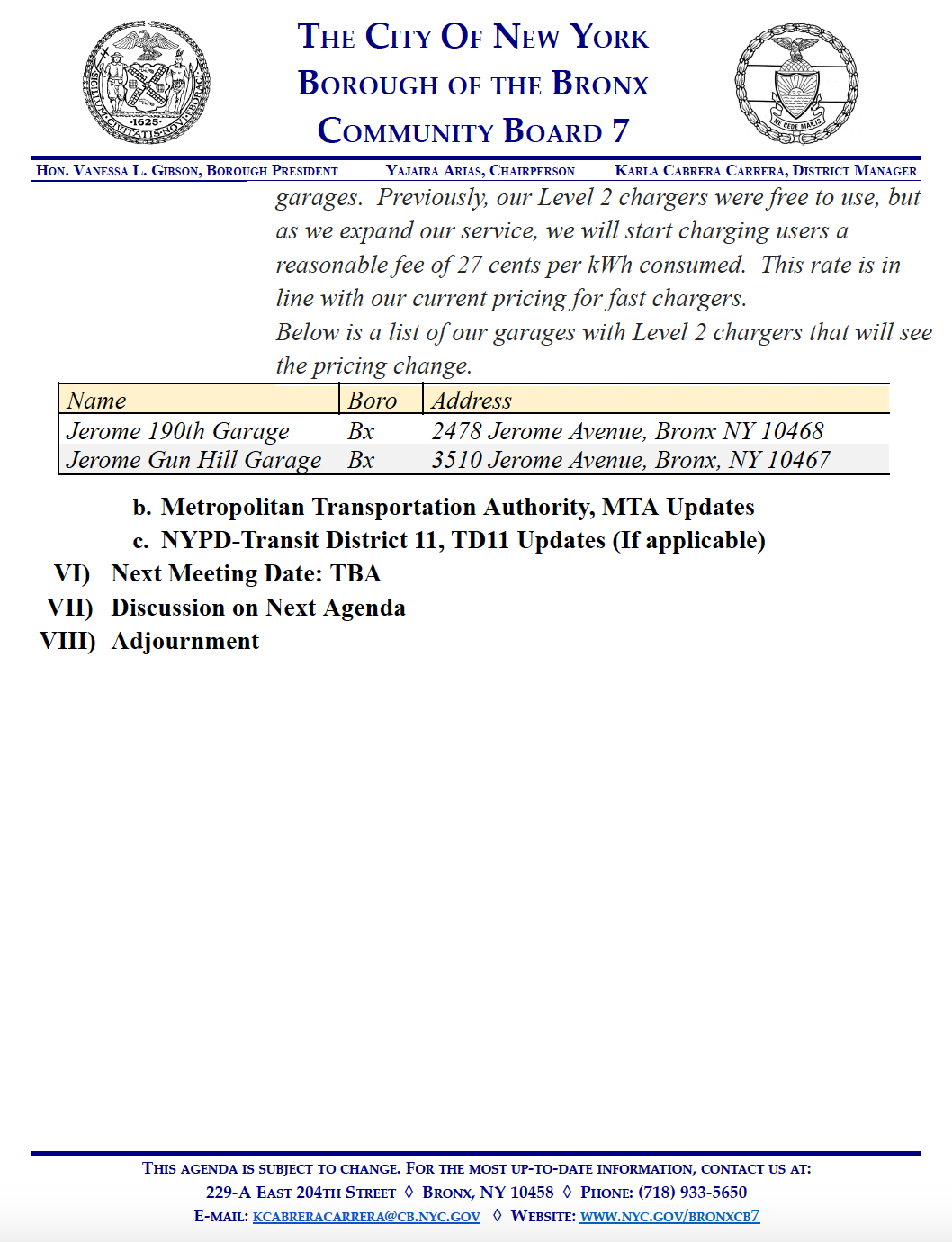 This Evening at 6:30PM: Traffic & Transportation Committee Meeting