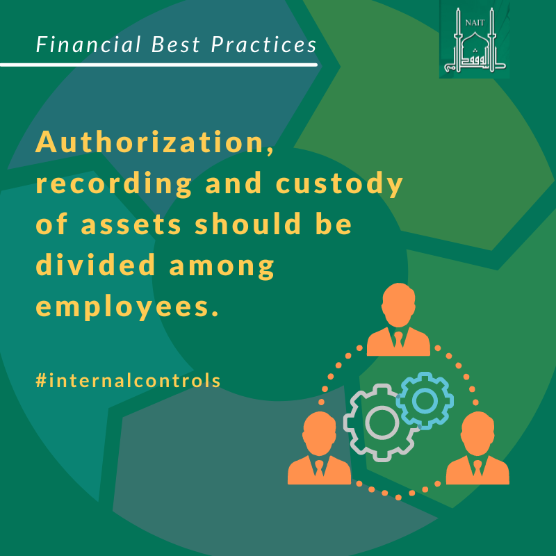 Re Preventive And Detective Internal Controls To Avoid Financial Fraud At Your Masjid