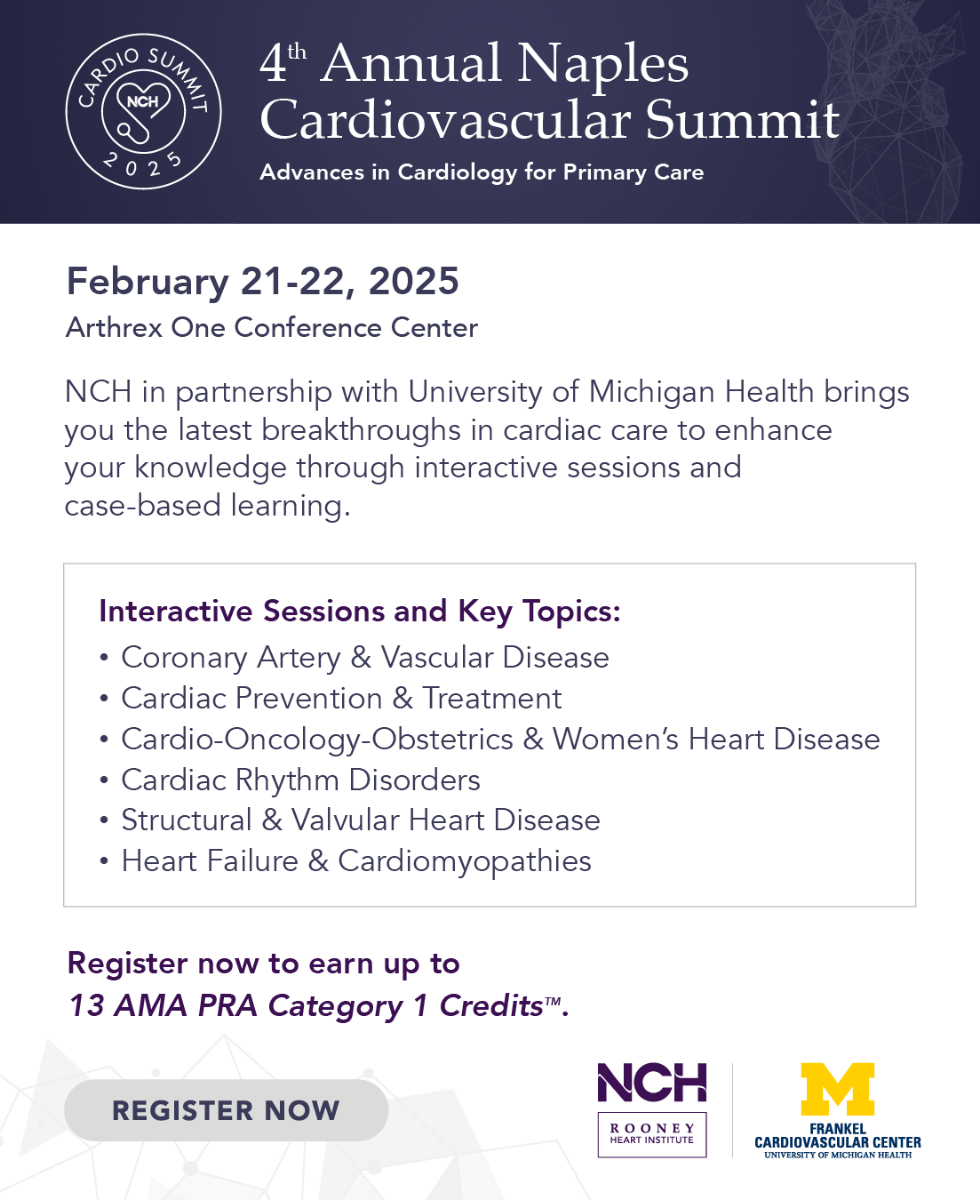 Reminder, CCMS Member Dr. Robert Cubeddu Invites You to Cardio Summit