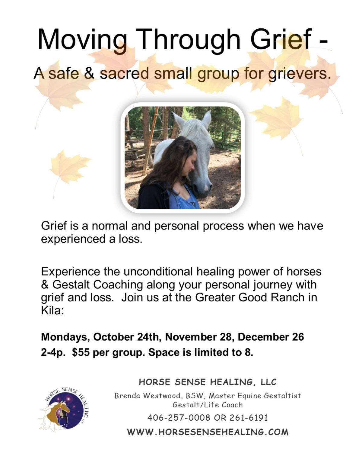 Moving through Grief starts Monday