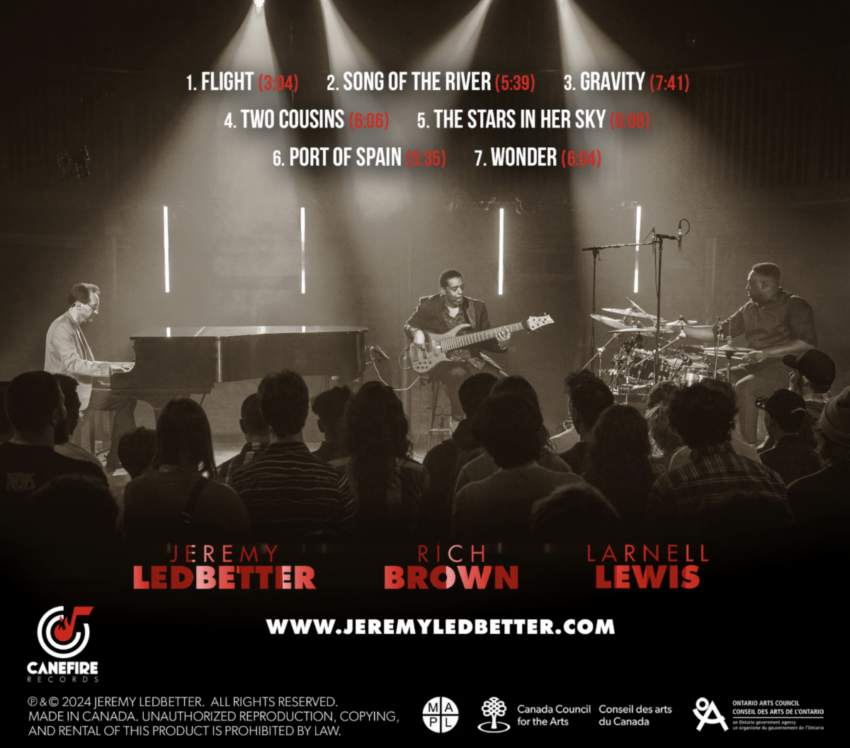 TORONTO PIANIST JEREMY LEDBETTER TO RELEASE NEW TRIO RECORDING "GRAVITY"