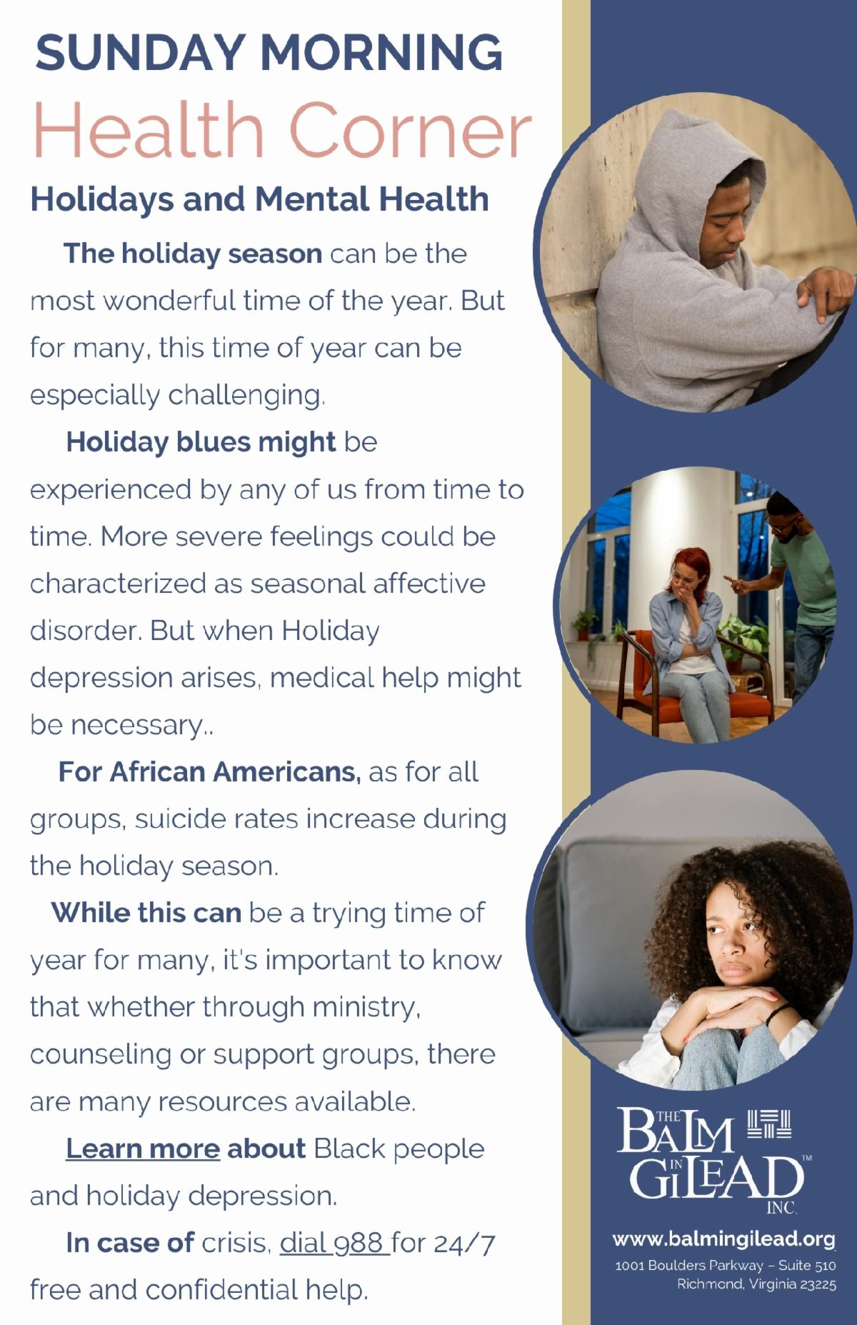 Sunday Morning Health Corner