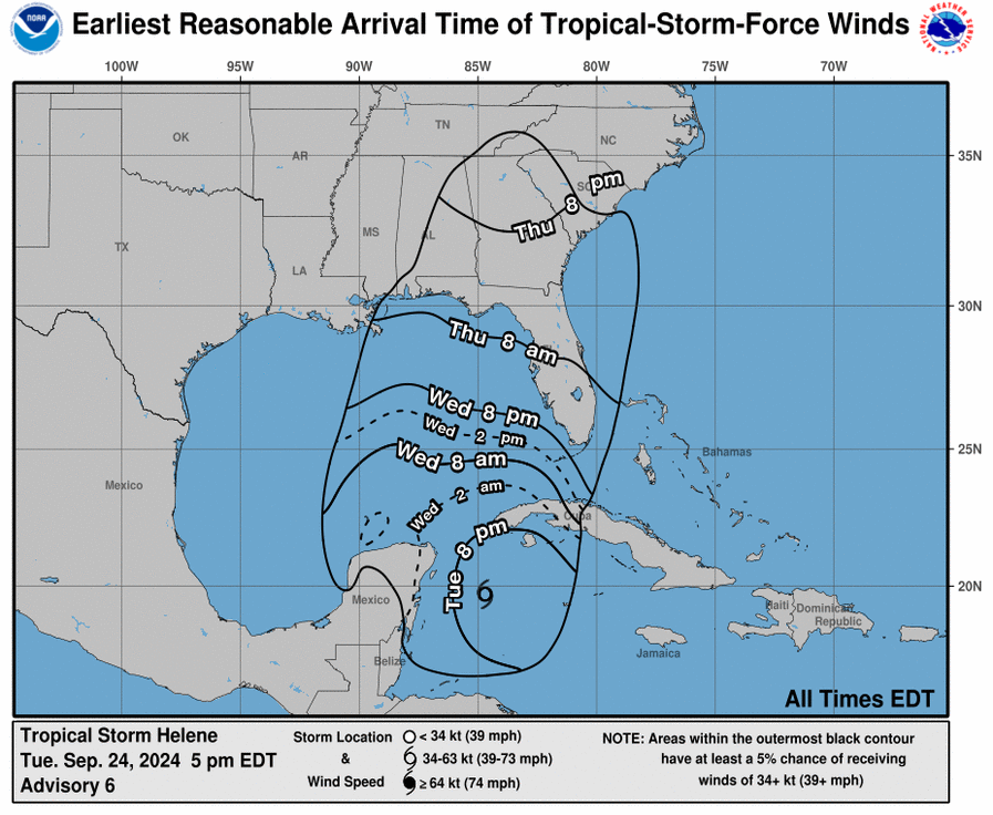 Tropical Storm Helene - Storm Preparedness