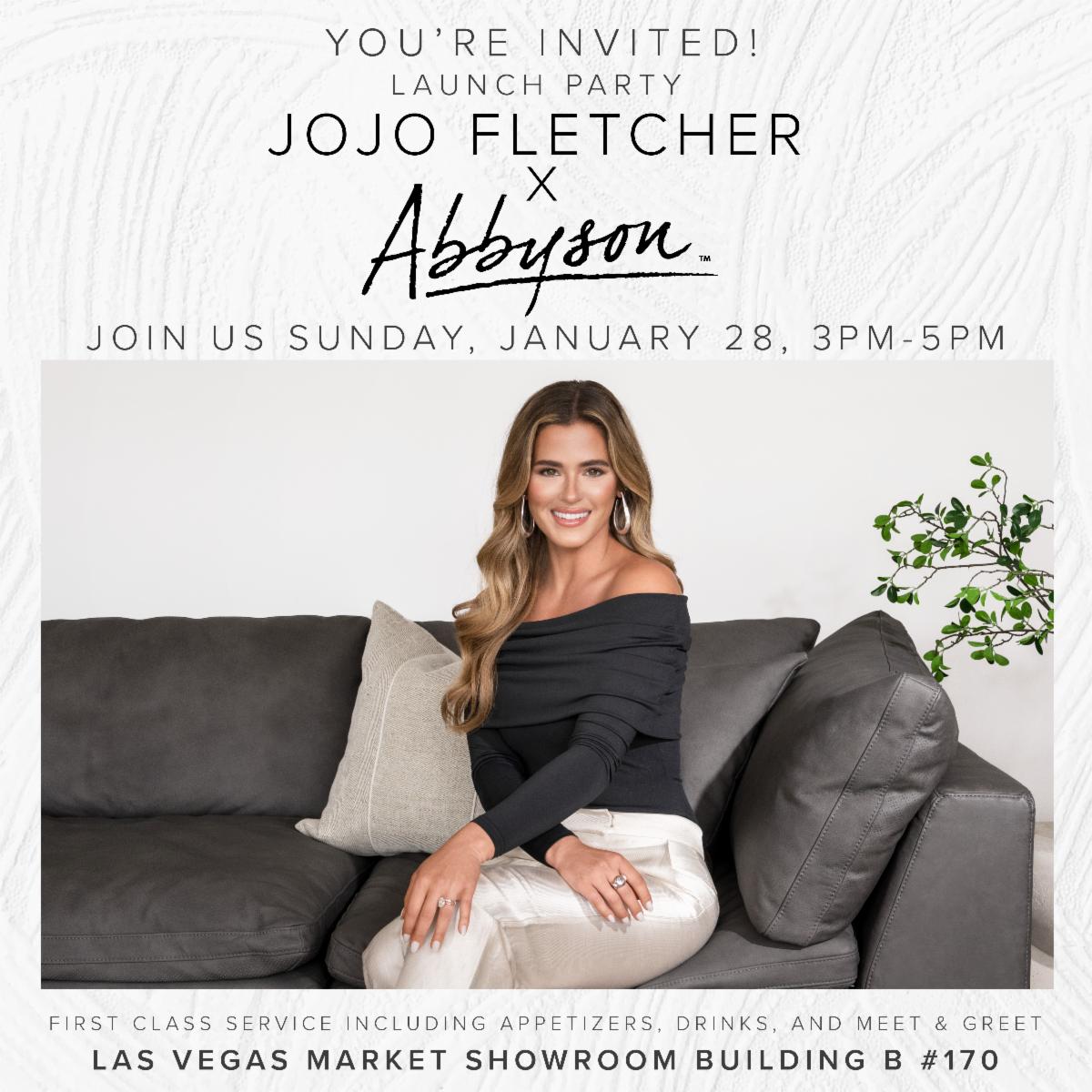 Join us for JoJo Fletcher X Abbyson Launch Party!