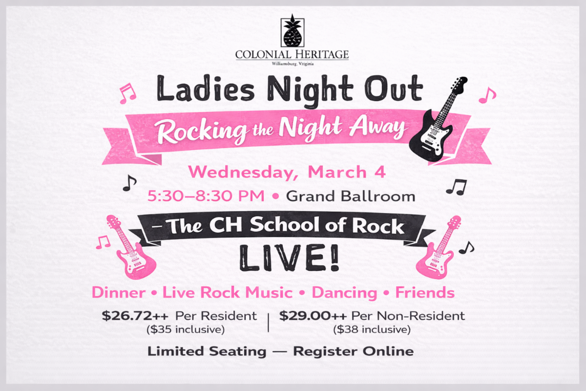 Weekly Happenings at Colonial Heritage - 02.11.2026