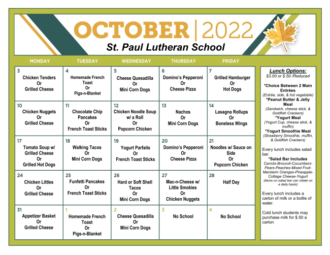 School Newsletter - October 27, 2022