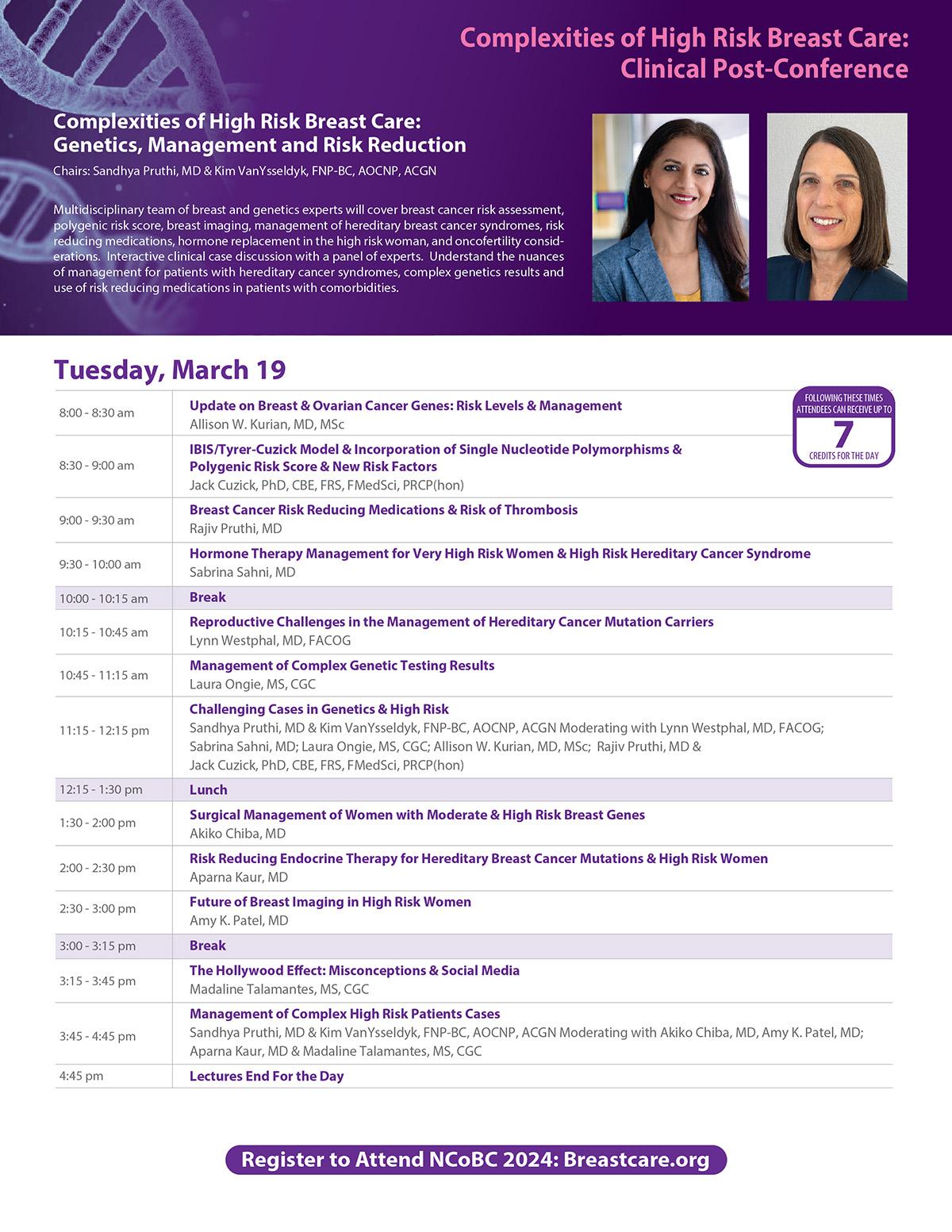 High-Risk Breast Program Trifecta! NCoBC 2024