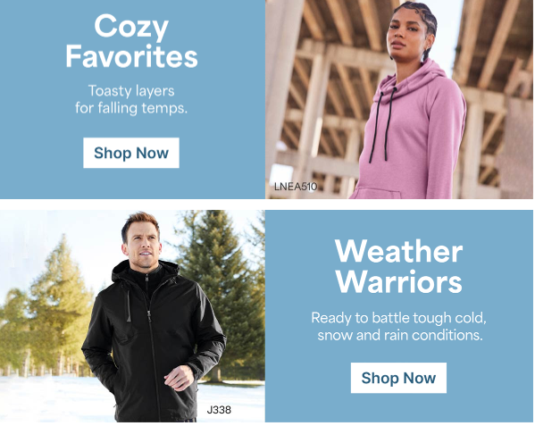 Brrr...cold is here- GCE can keep you warm and branded for all weather!