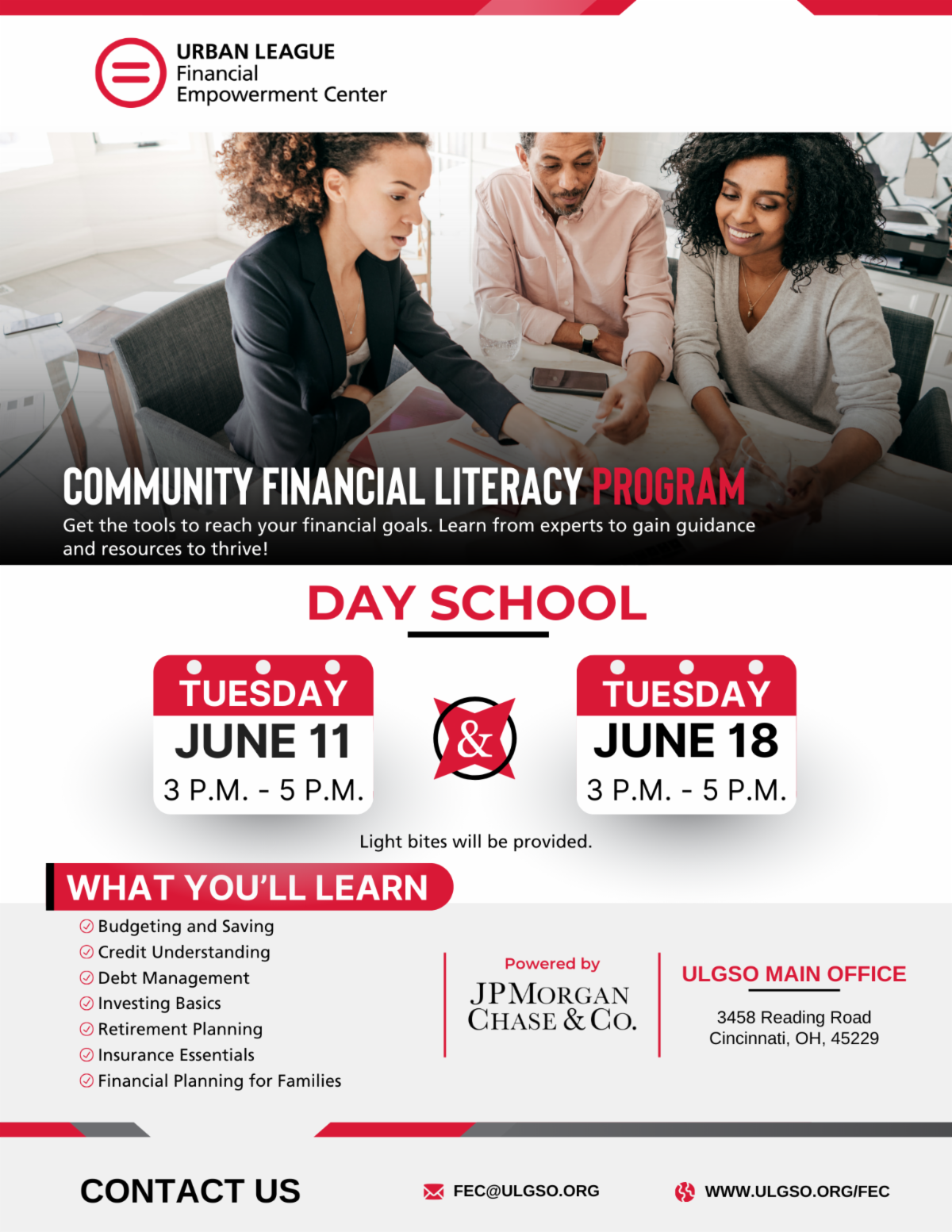 Community Financial Literacy Program | Day School