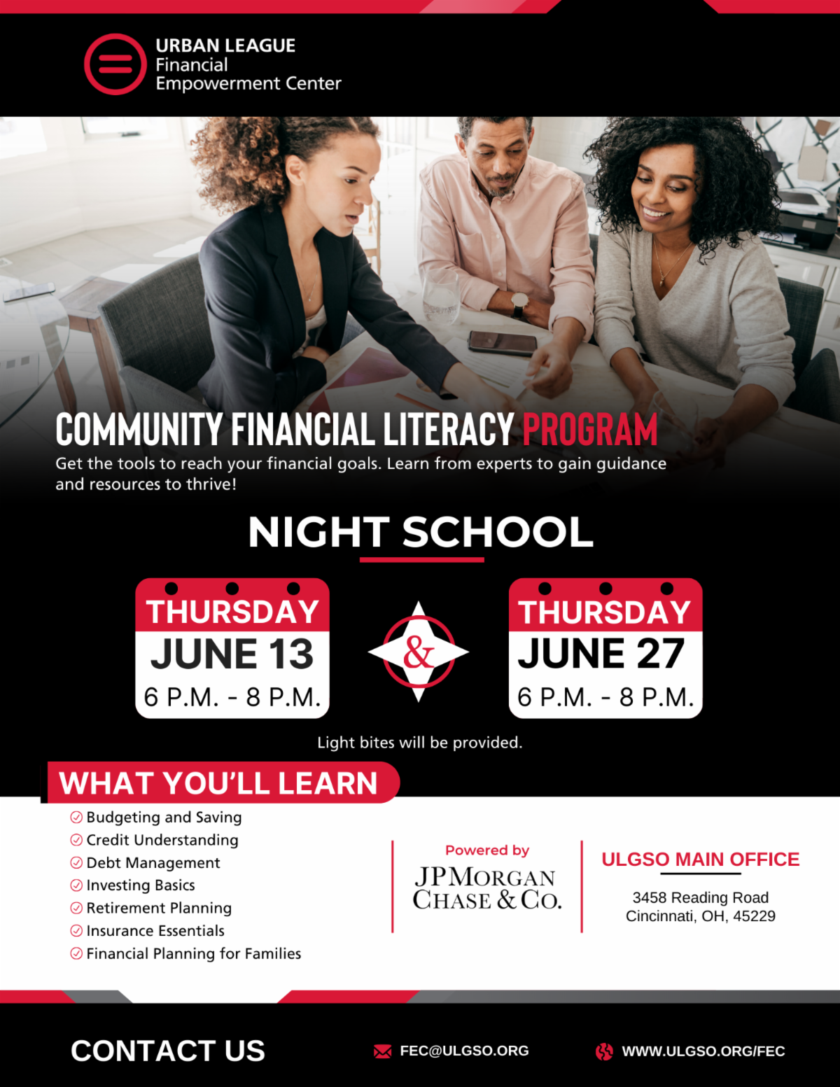 Community Financial Literacy Program | Night School
