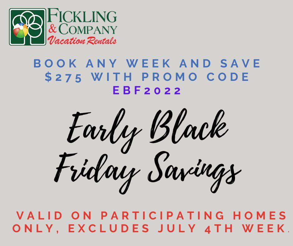 Early Black Friday Savings on St. George Island