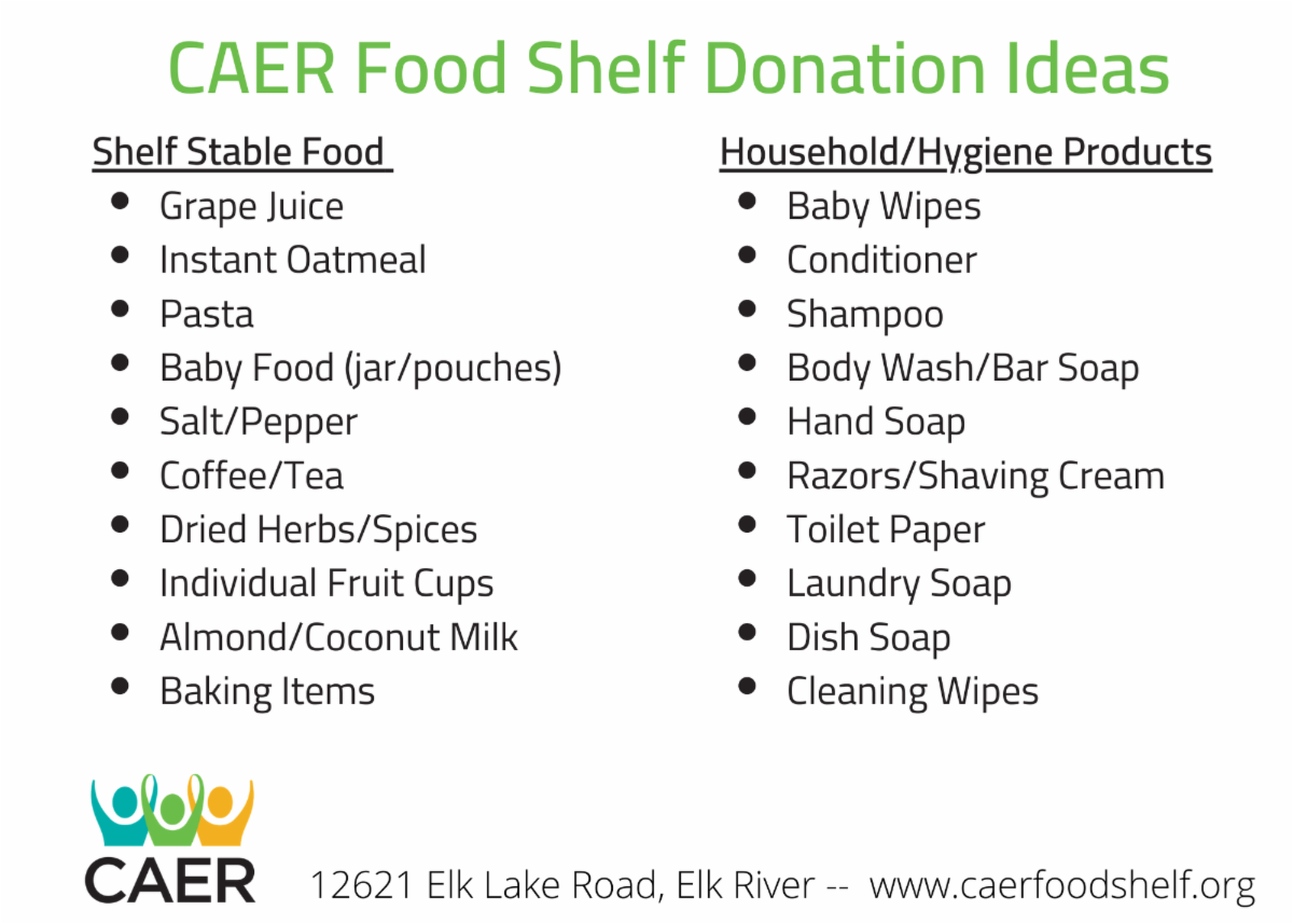 CAER Food Shelf Update (June 17, 2021)