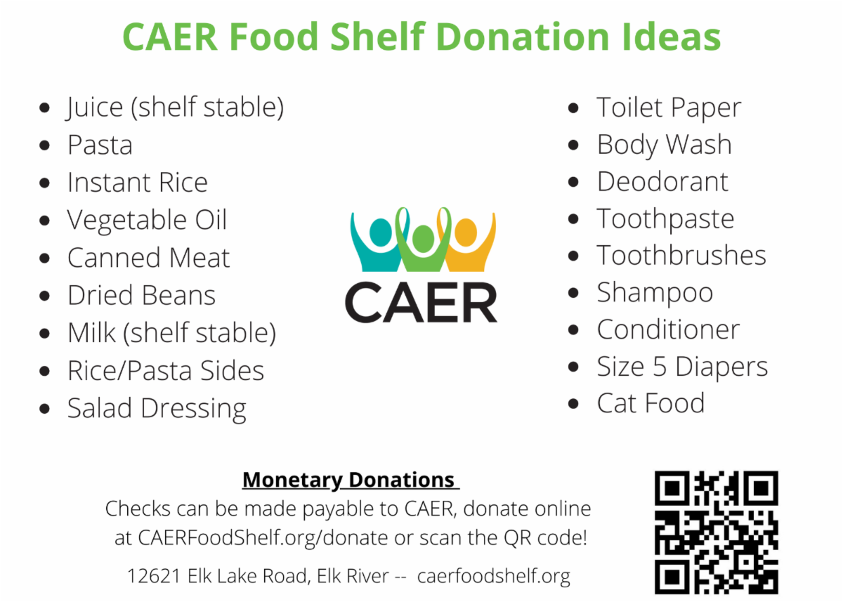 CAER Food Shelf Newsletter (February 2022)