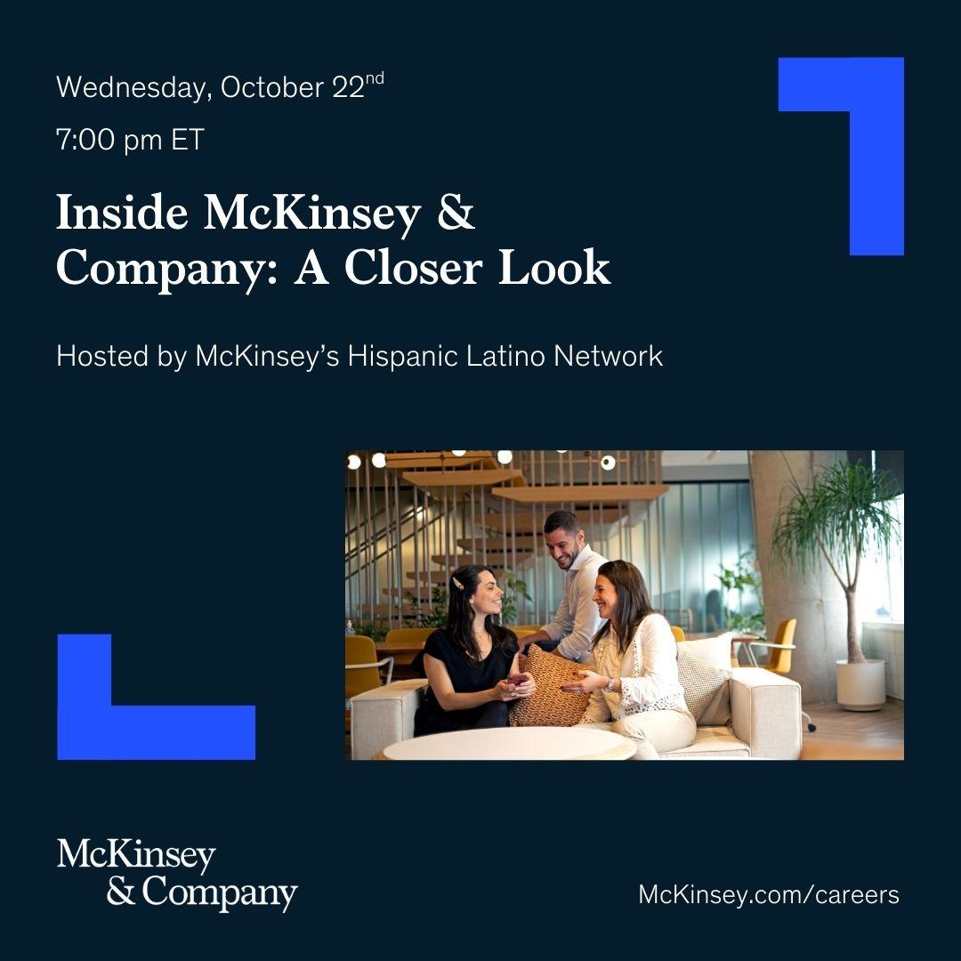 McKinsey & Company Pre-Convention Info Session
