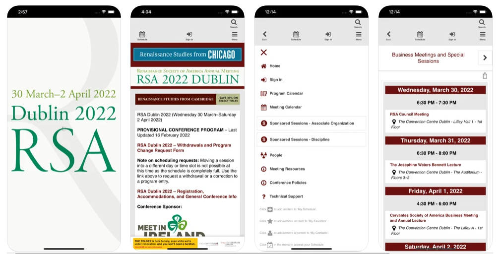 RSA Dublin 2022 Newsletter 2 - Renaissance Society of America