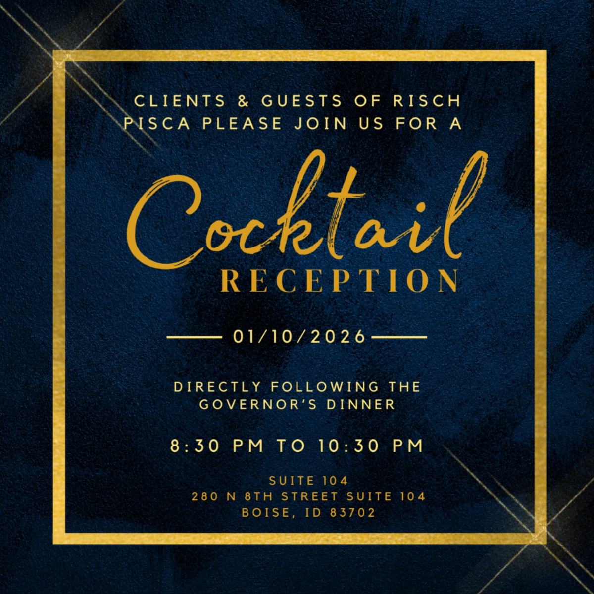 Risch Pisca Cocktail Reception