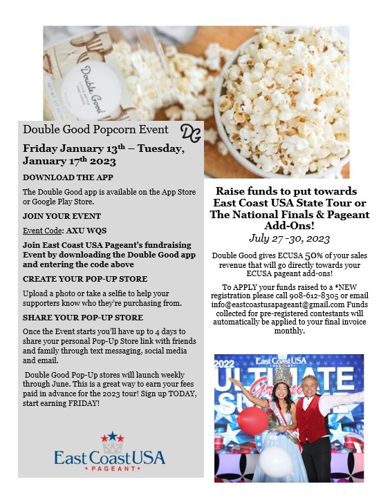 RAISE FUNDS ON THE ROAD TO NATIONALS👑 Double Good Popcorn Fundraiser!