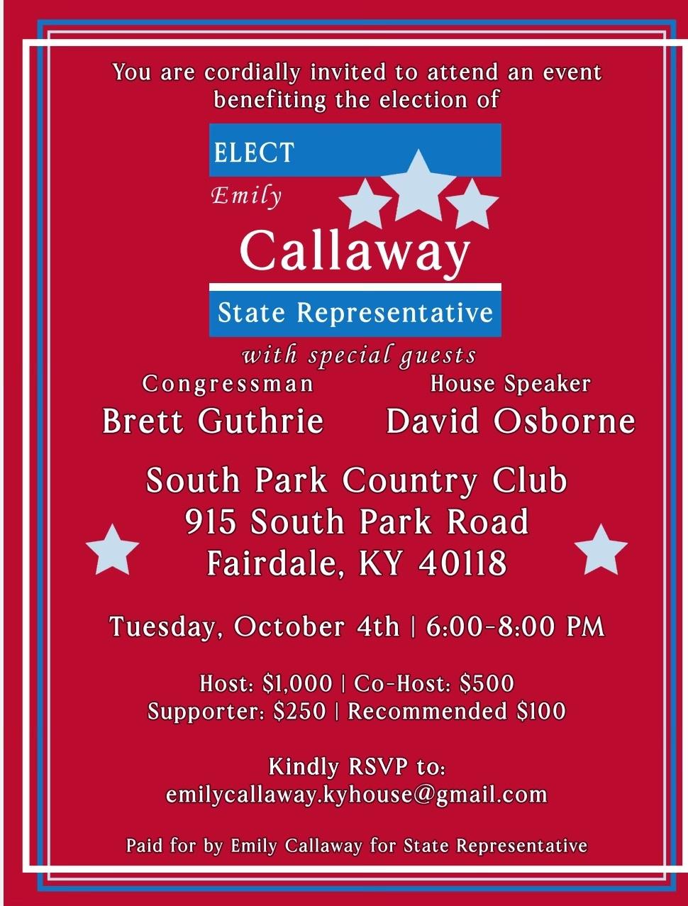 Support Ky. State House Candidates - Emily Callaway & Charles Breitenbach
