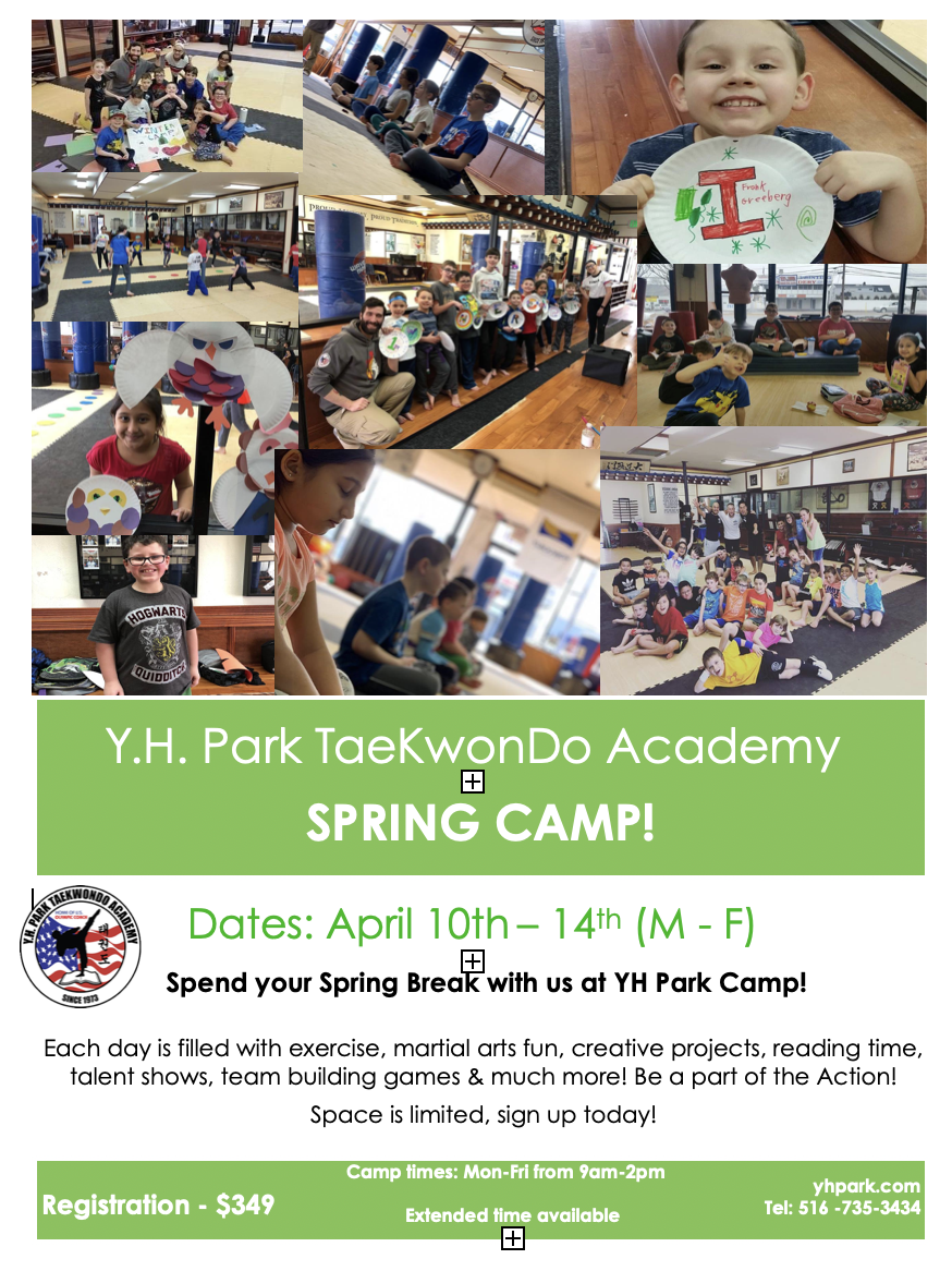 Spring Recess Camp (April 10th - 14th) Registration Open!