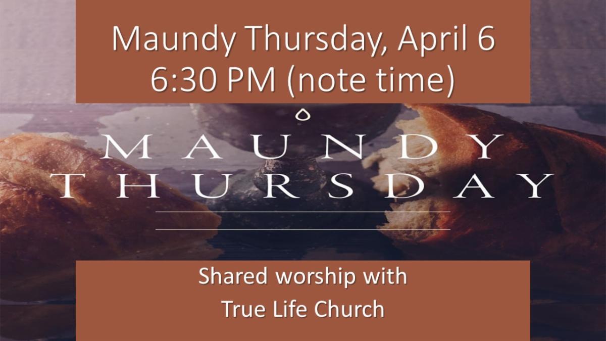 Holy Week Announcements