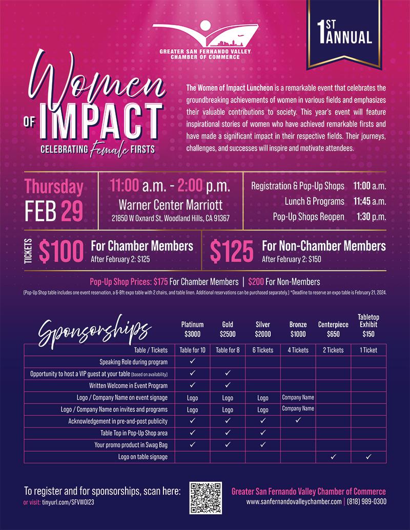 Introducing the Women of Impact Luncheon - Celebrating Female Firsts