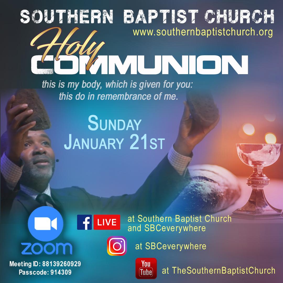 Be Advised: ONLY One Service Today at 10AM