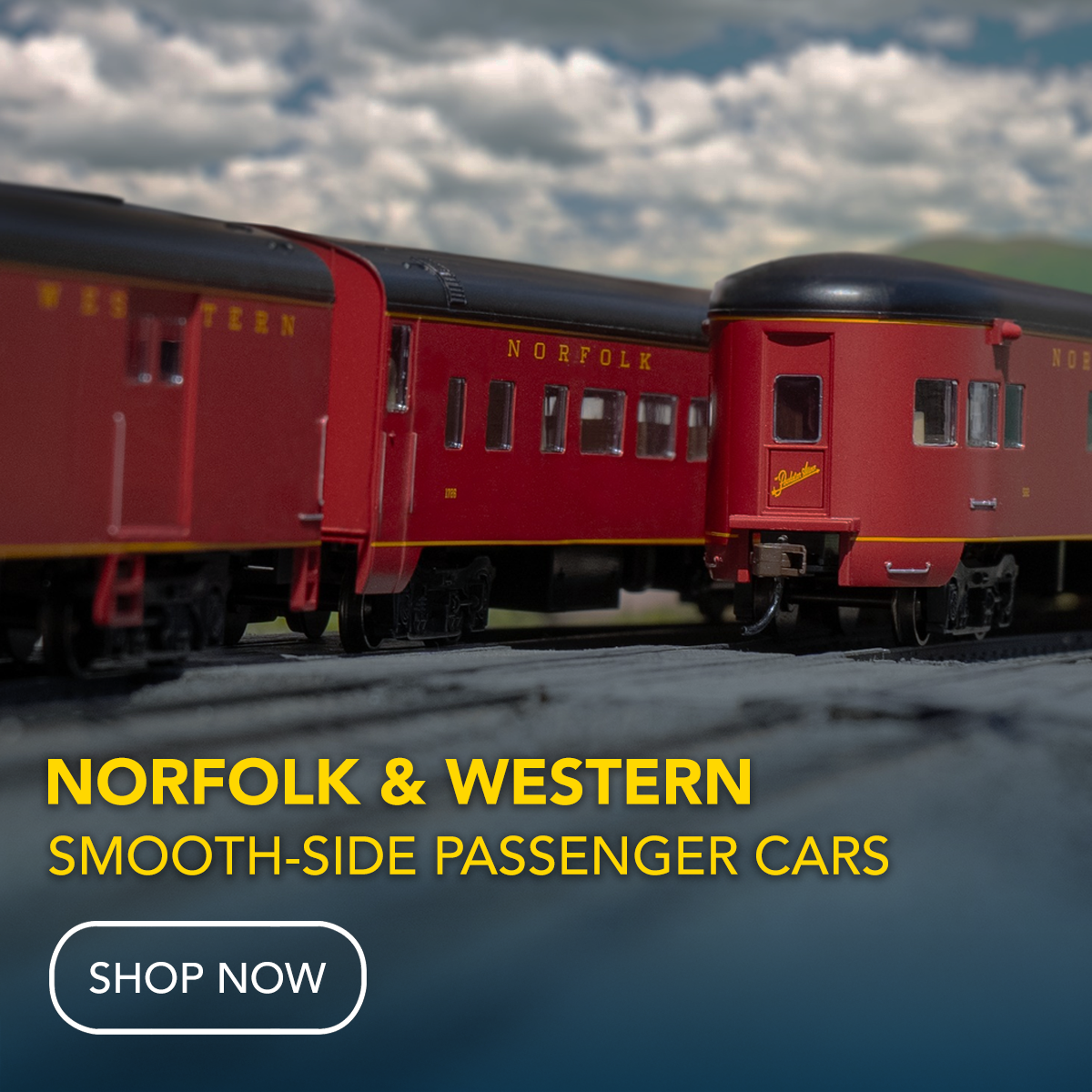 **NEW** Norfolk & Western Smooth-Side Passenger Cars