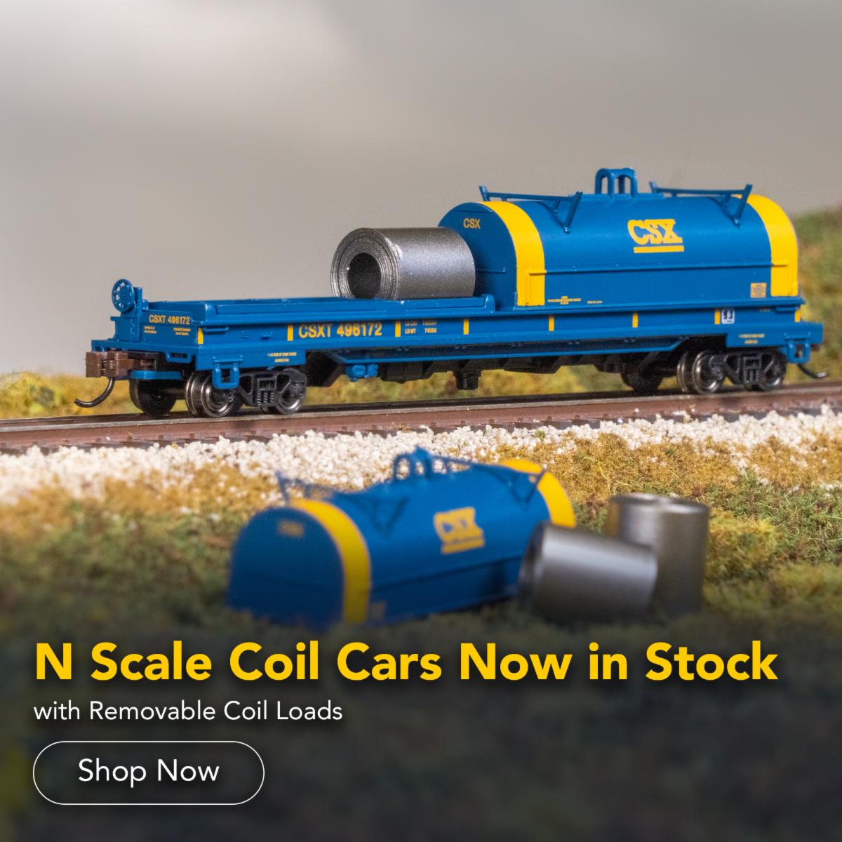 New N Scale Coil Cars Now In Stock!