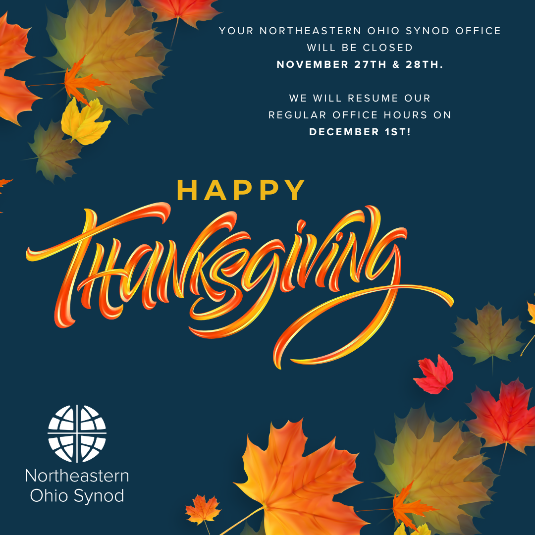Walking Together: News from NE Ohio Synod (November 26, 2025)